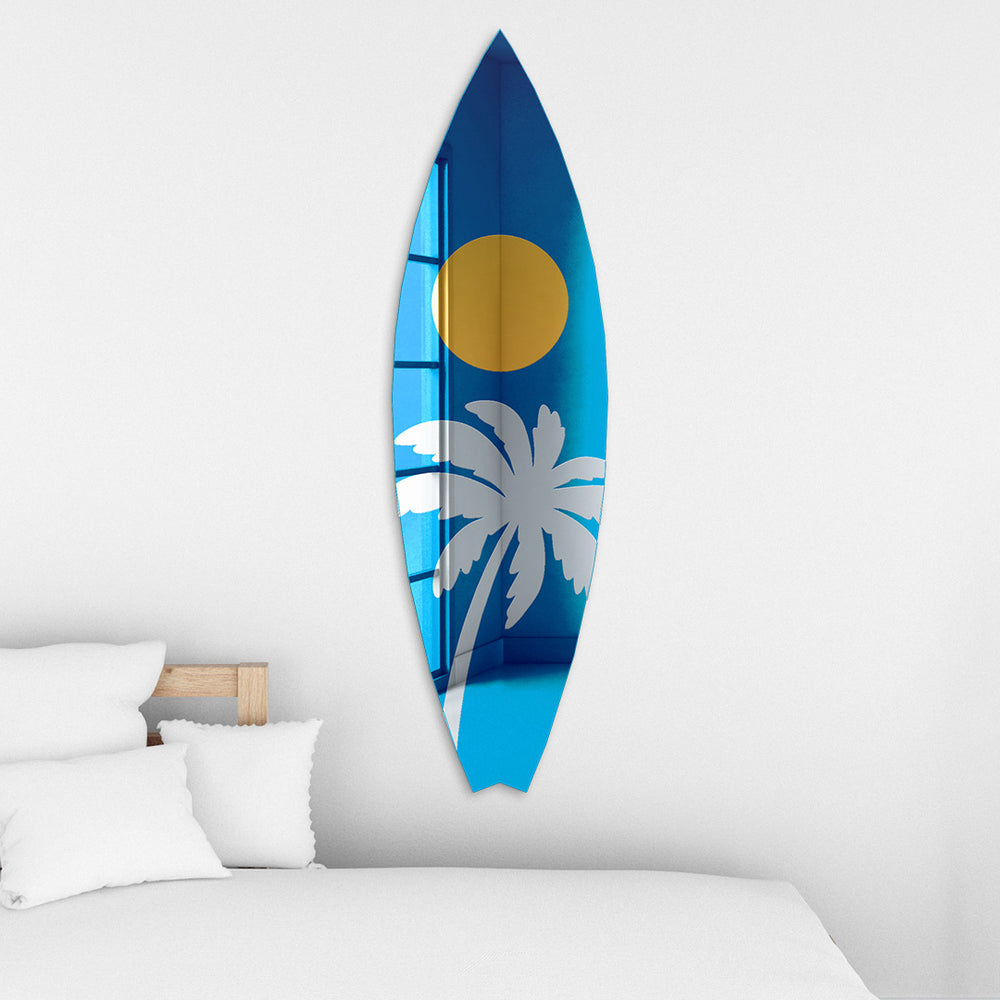Surfboard Acrylic Mirror Wall Art | Fun Designs