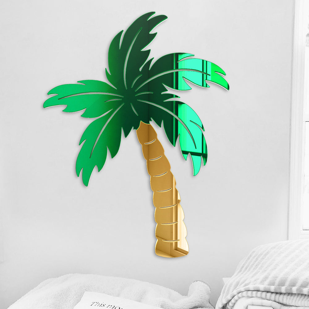 Palm Tree Decorative Mirror| Playful Acrylic Wall Art