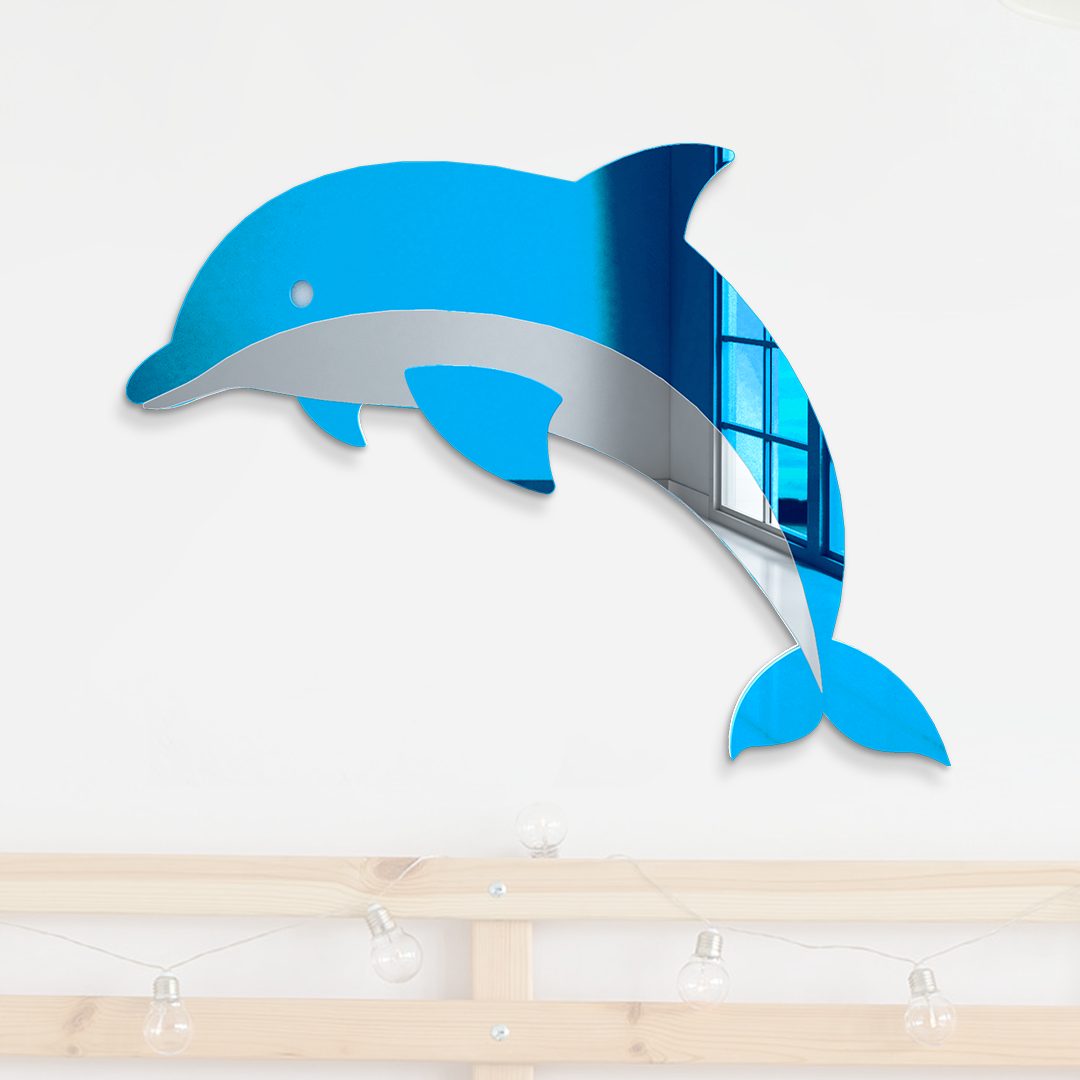 Dolphin Decor Wall Mirror | Fun Ocean Life Wall Decor for Kids