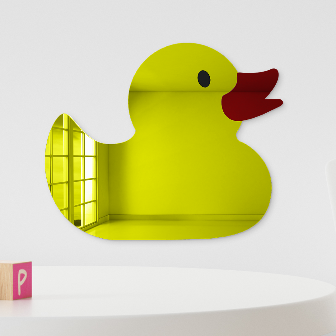 Rubber Ducky Mirrored Wall Decor | 4ArtWorks | Fun Wall Decor for Kids