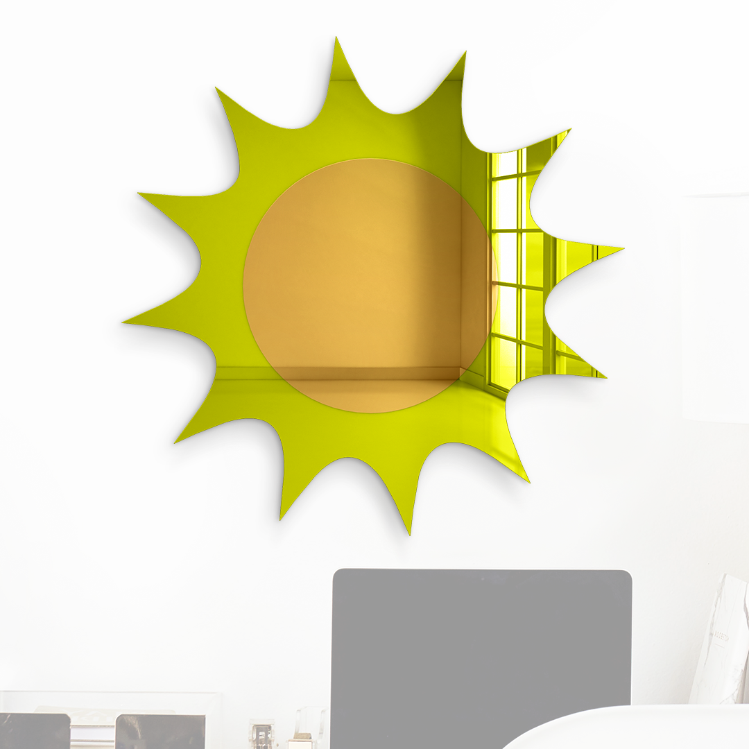 Sun Mirror | Bright Wall Mirror | Cool Home Decor