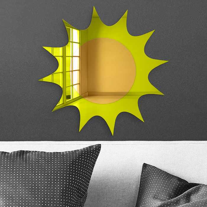 Sun Mirror | Bright Wall Mirror | Cool Home Decor