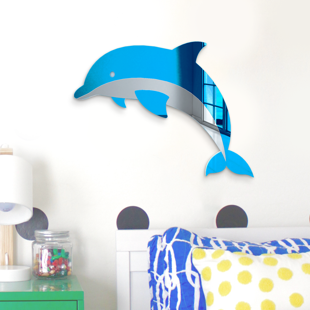 Dolphin Decor Wall Mirror | Fun Ocean Life Wall Decor for Kids