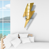 Lightning Bolt Mirror Wall Art | Thunderbolt Mirror | 4ArtWorks