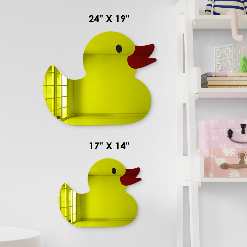 Rubber Ducky Mirrored Wall Decor | 4ArtWorks | Fun Wall Decor for Kids
