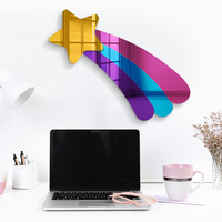 Shooting Star Mirror Cool Wall Art | Kids Wall Decor | 4ArtWorks