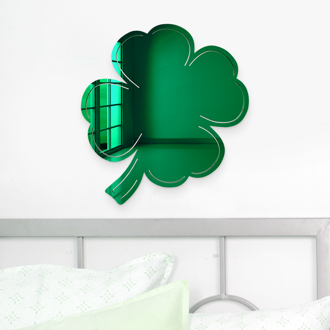 4 Leaf Clover | Wall Mirror | Cool Home Decor
