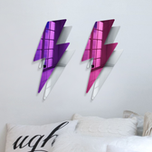 Lightning Bolt Mirror Wall Art | Thunderbolt Mirror | 4ArtWorks