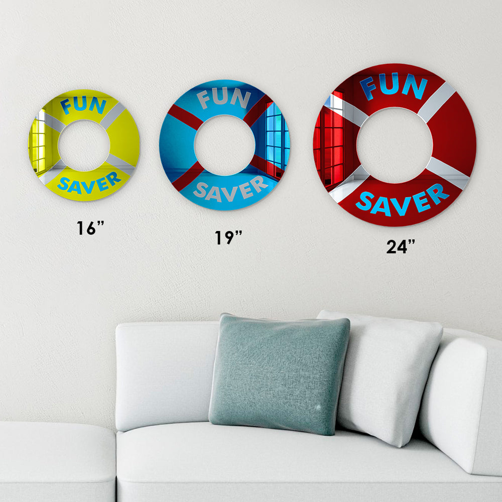 Lifesaver Decor Mirror | Playful Wall Art for Kids