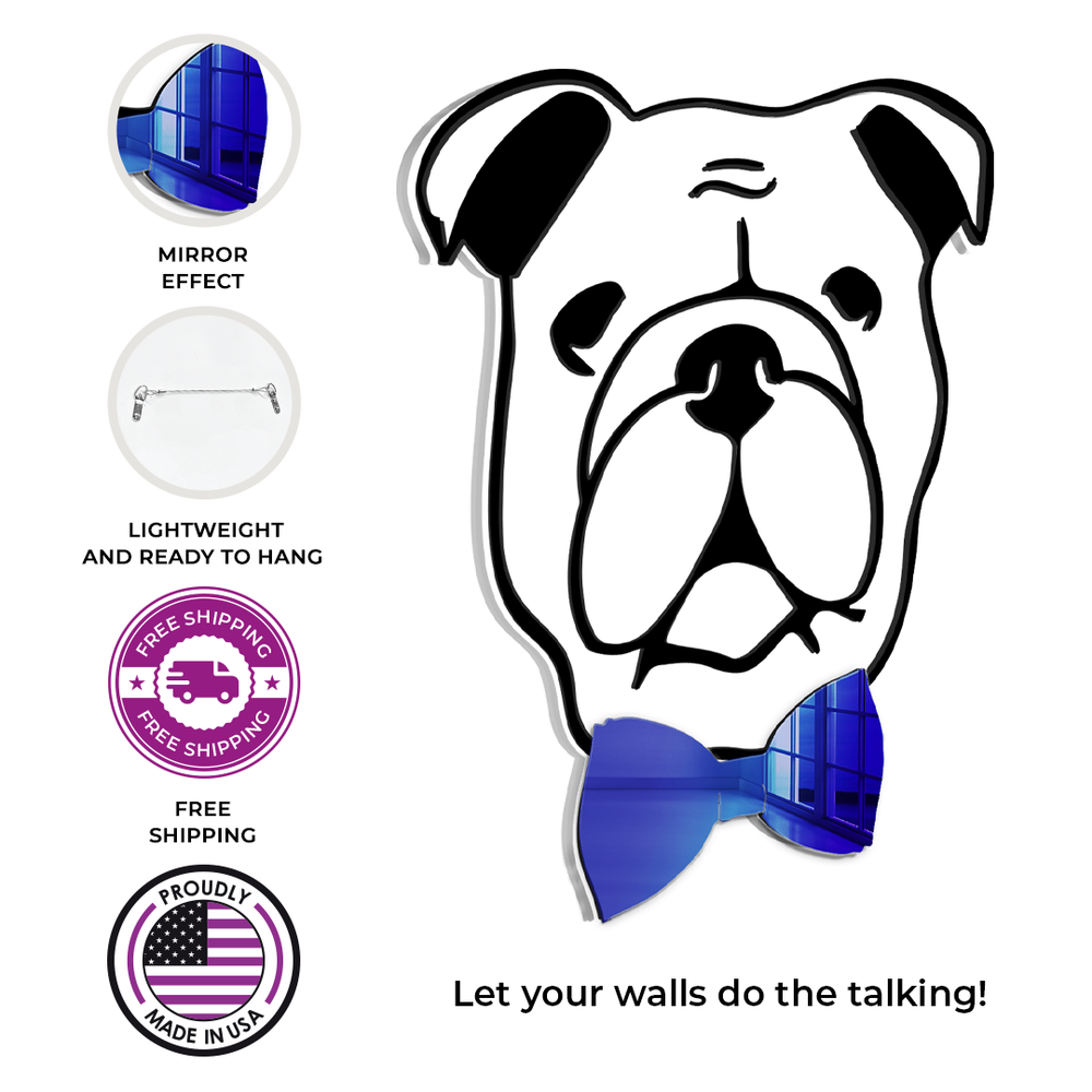 Cool Bulldog Wall Art | Modern & Playful Home Wall Decor | 4ArtWorks