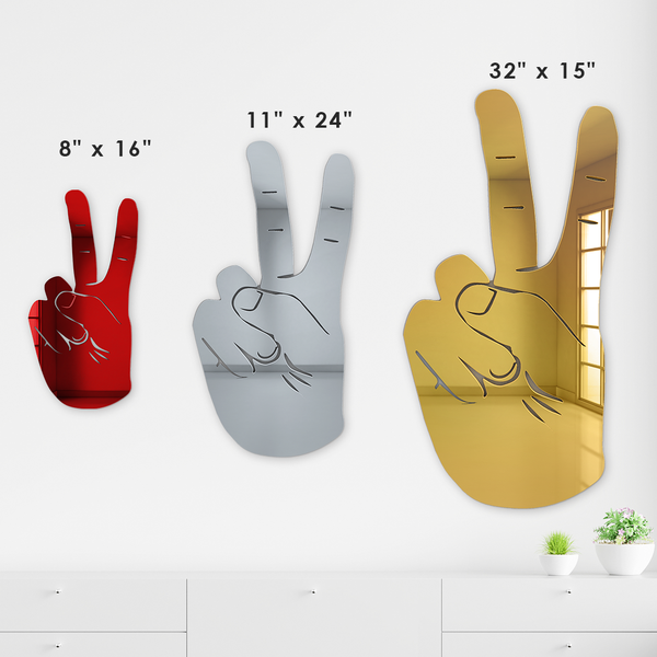 PEACE SIGN HAND SILHOUETTE | DORM DECOR | 4ARTWORKS