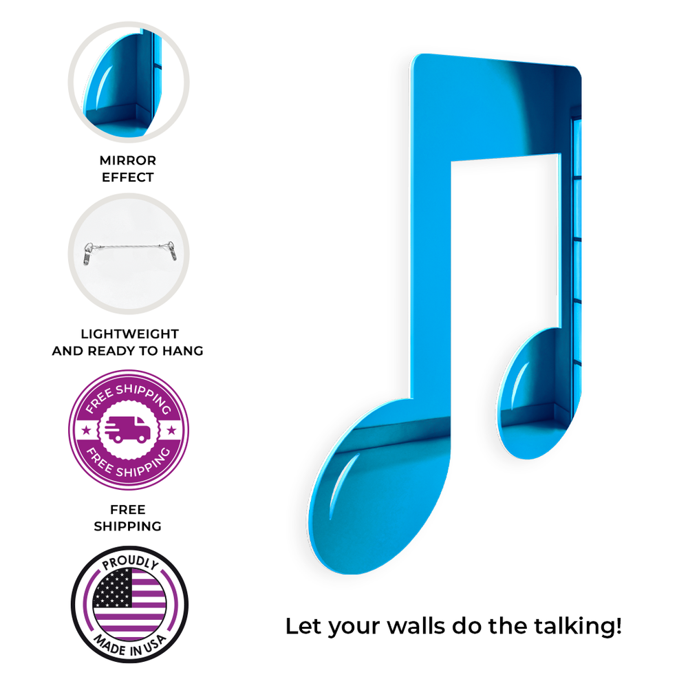 Musical Note Wall Hanging | Beamed Pair of Quavers