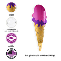 Ice Cream Wall Decor | Acrylic Mirror Art
